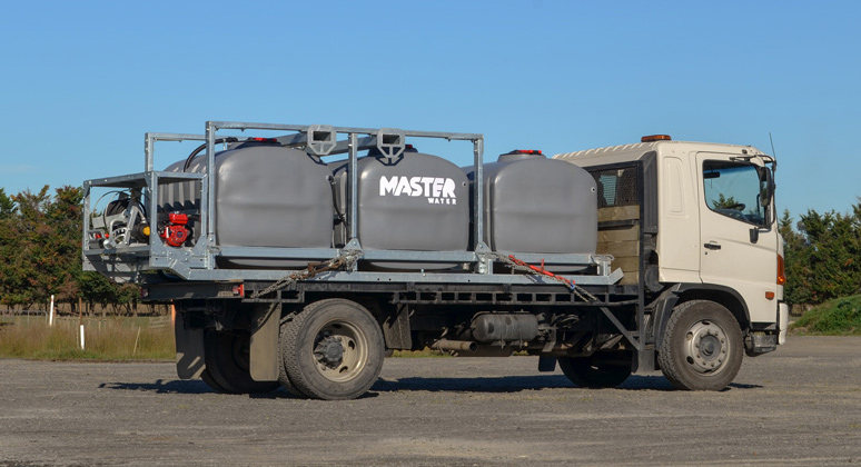 AquaMaster 4000 Water Cart - Skid Tank Built for NZ Worksites